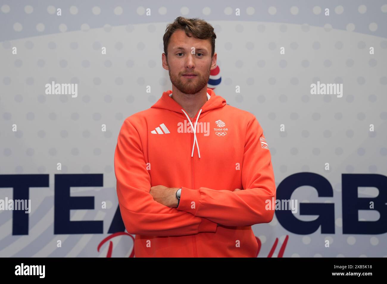 Will Stewart during a Team GB kitting out session for Paris 2024 at ...