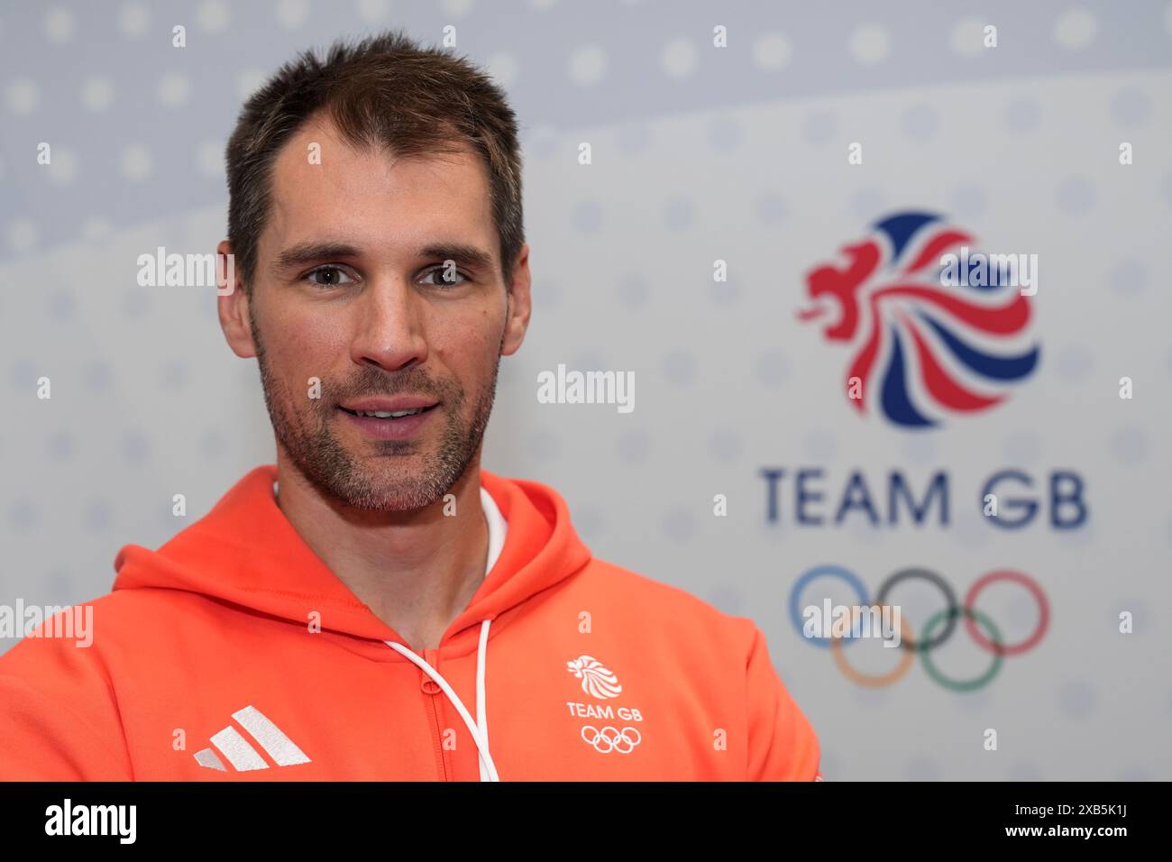 Graeme Thomas during a Team GB kitting out session for Paris 2024 at ...