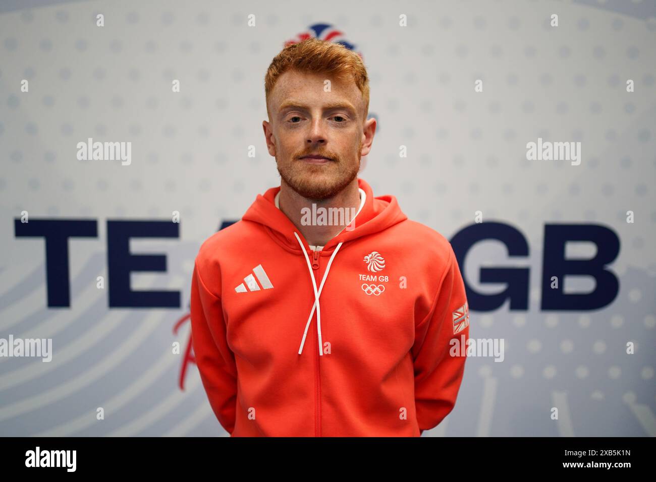 Harry Brightmore during a Team GB kitting out session for Paris 2024 at ...