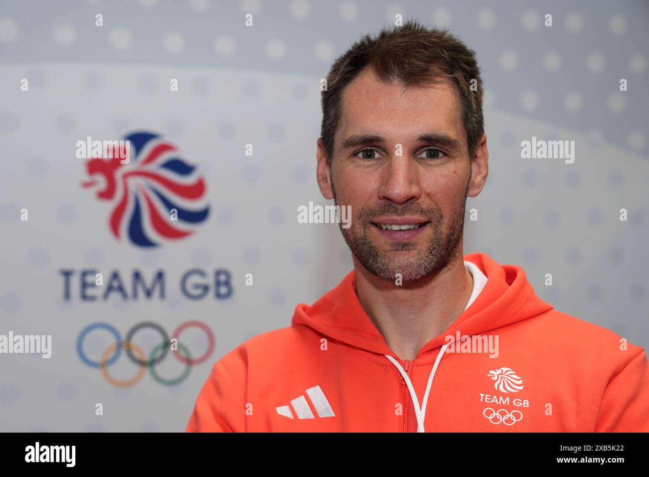 Graeme Thomas during a Team GB kitting out session for Paris 2024 at ...