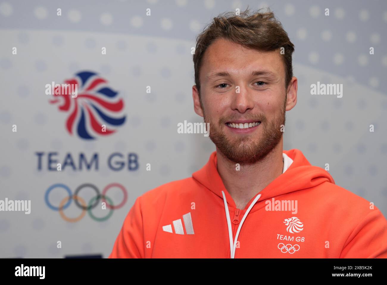 Will Stewart during a Team GB kitting out session for Paris 2024 at ...