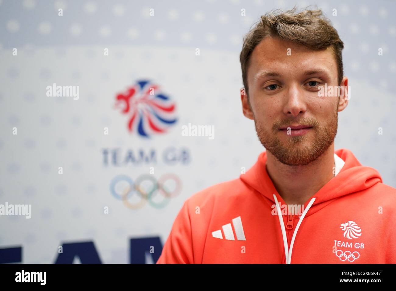 Will Stewart during a Team GB kitting out session for Paris 2024 at ...