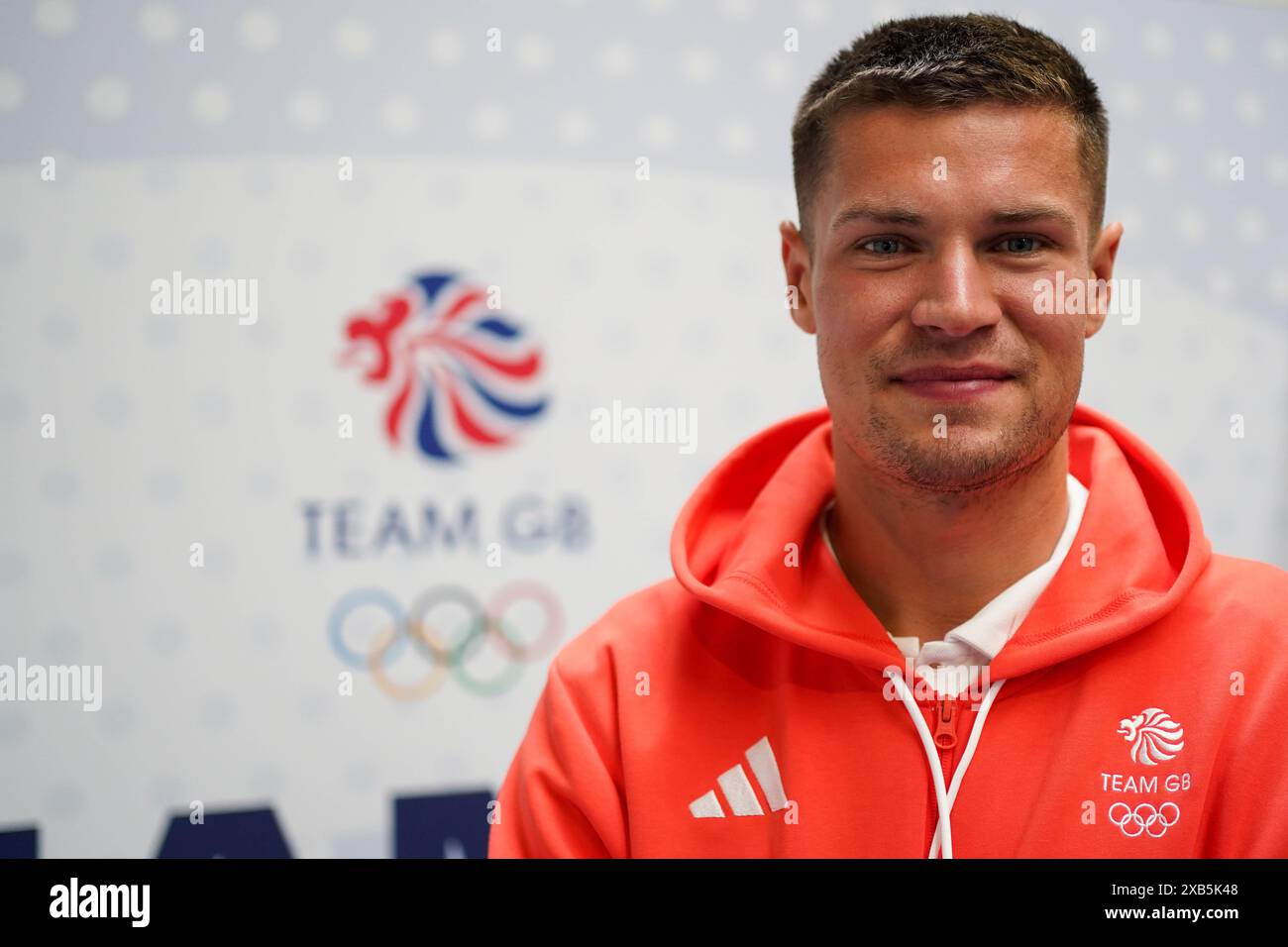 Callum Dixon during a Team GB kitting out session for Paris 2024 at ...