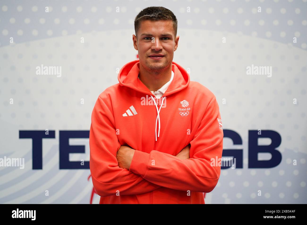 Callum Dixon during a Team GB kitting out session for Paris 2024 at ...