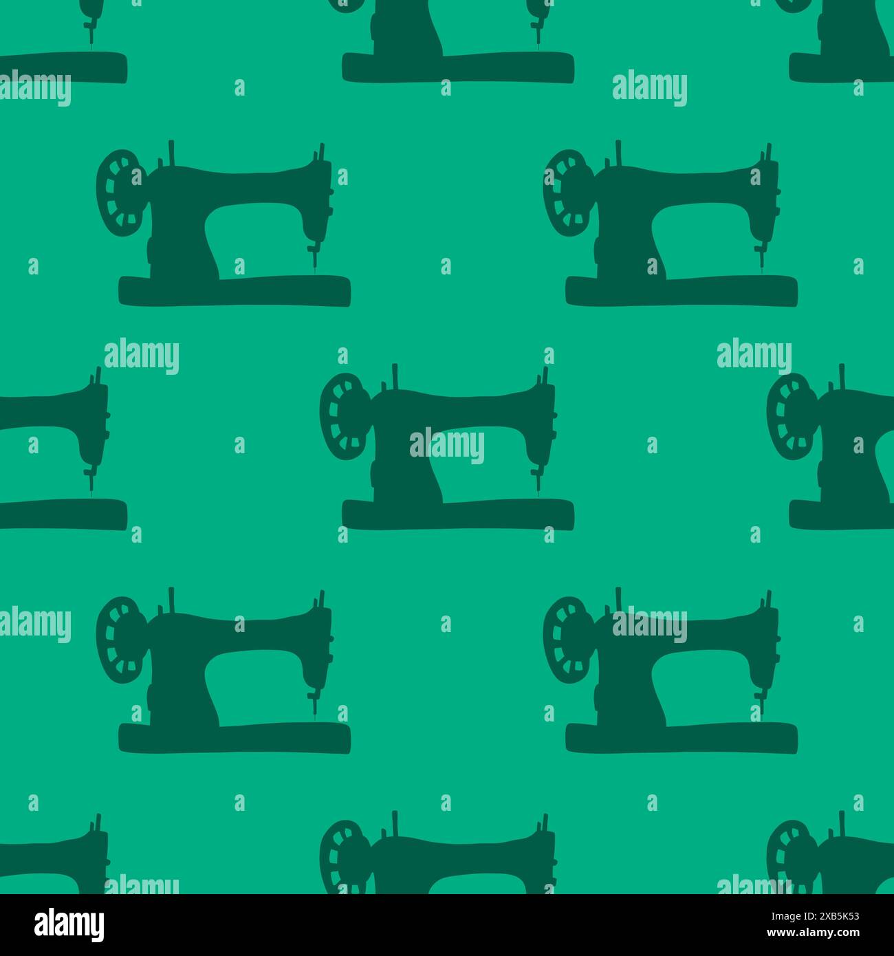 Cartoon silhouette hobbies seamless sewing machine pattern for wrapping ...