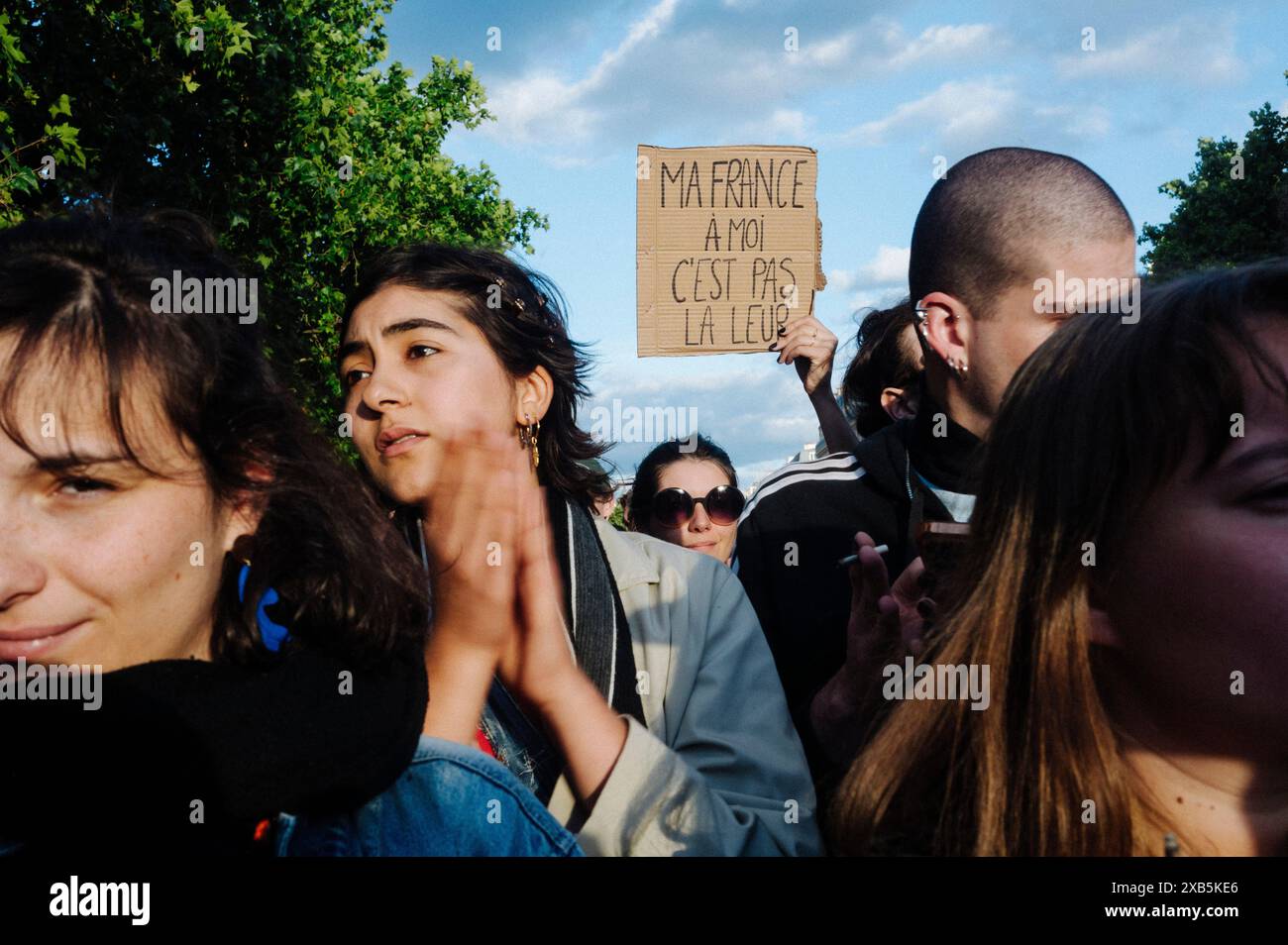 Jan Schmidt-Whitley/Le Pictorium - Rally following announcement of the ...