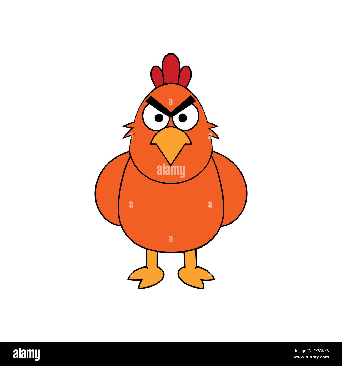 Angry chicken cartoon Cut Out Stock Images & Pictures - Alamy