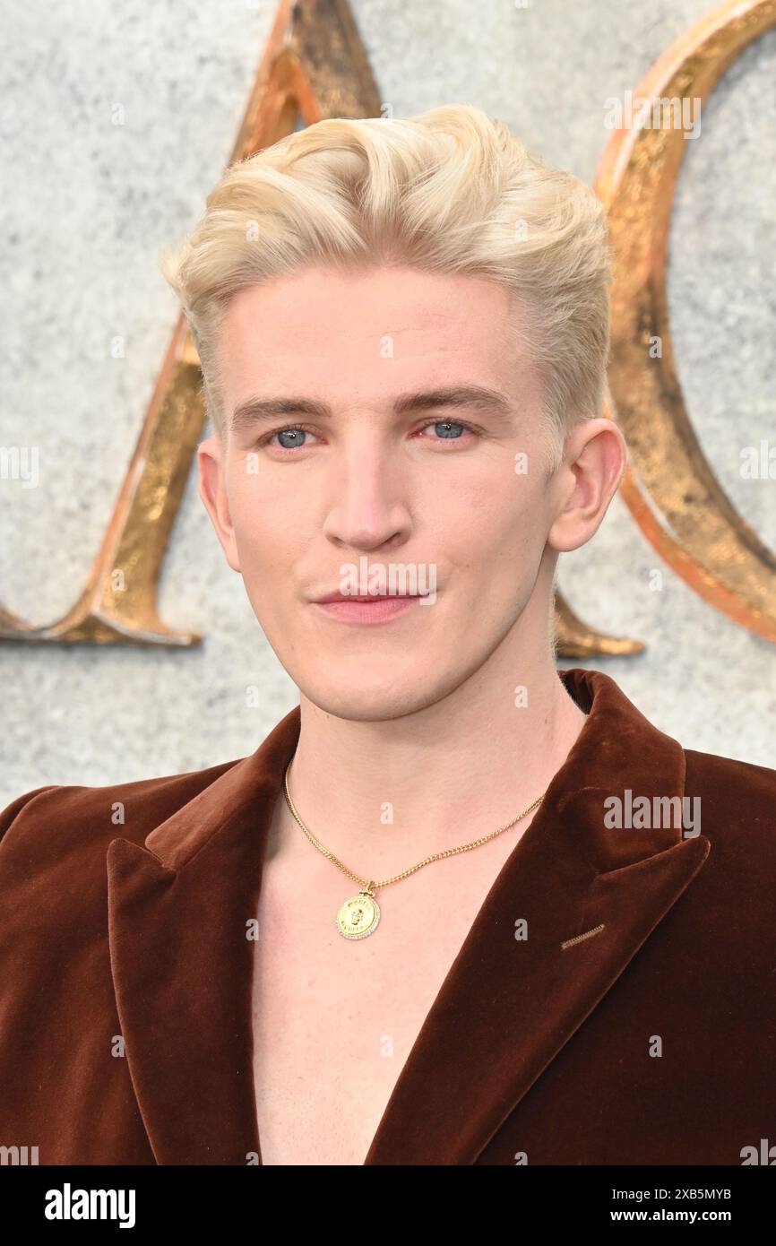 London, UK. 10th June, 2024. Ewan Mitchell at House Of The Dragon ...