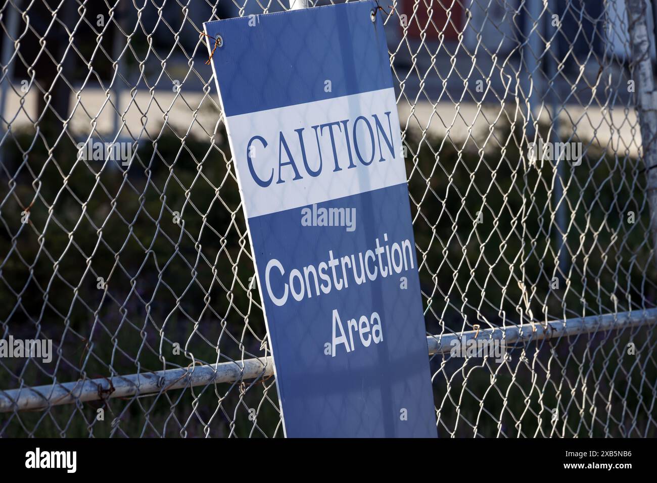 Close-up of the sign Caution, Construction area Stock Photo - Alamy