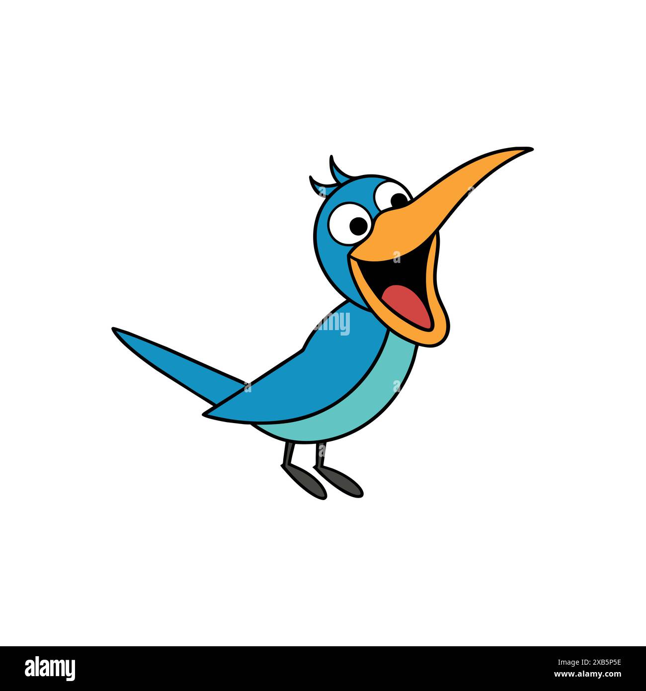 Bee-Eater bird laughs icon vector illustration. AI generated image ...
