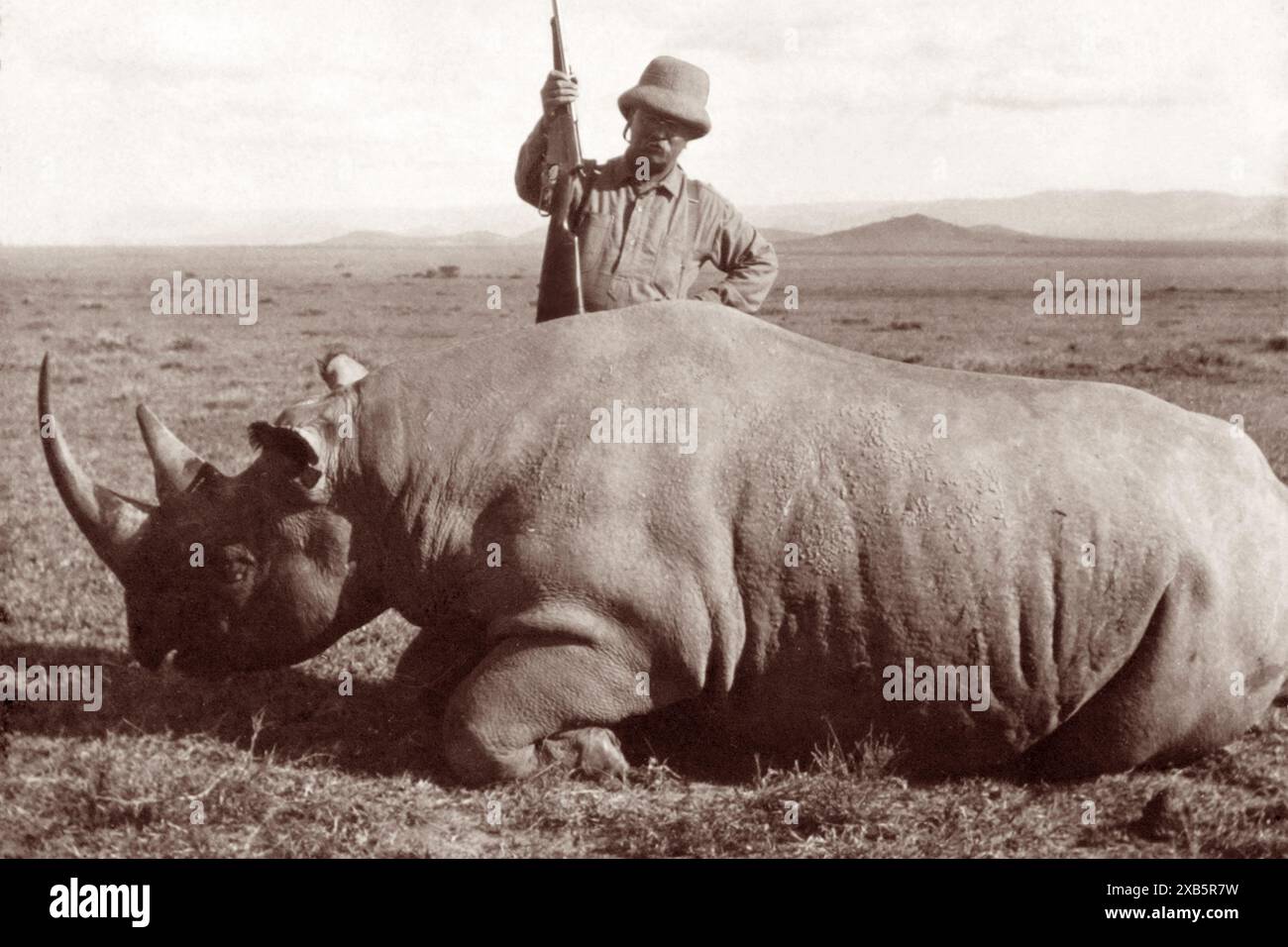Theodore roosevelt black rhino hi-res stock photography and images - Alamy
