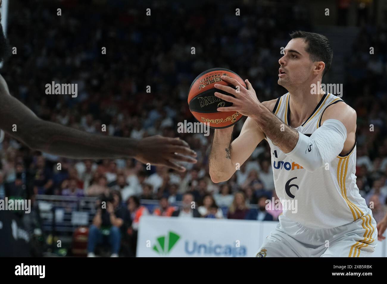Alberto Abalde of Real Madrid during Liga ACB Endesa Final basketball match played between Real ...