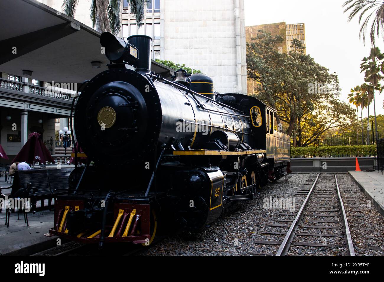 Medellin, Colombia - January 18, 2024: Antique locomotive at the ...