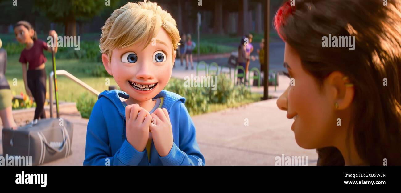 INSIDE OUT 2, from left: Riley Andersen (voice: Kensington Tallman ...