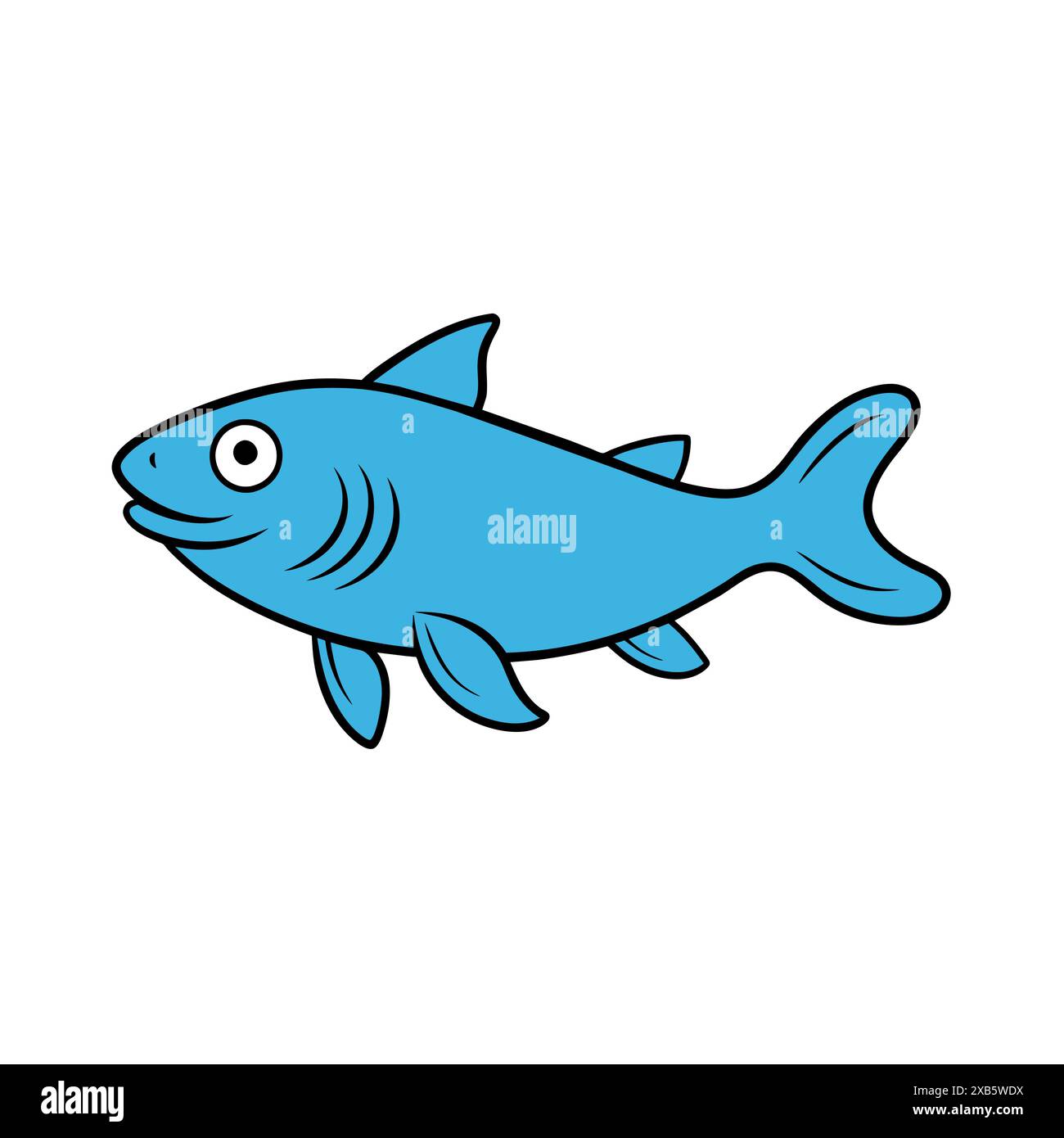 Barbel Steed fish walks icon vector illustration. AI generated image ...