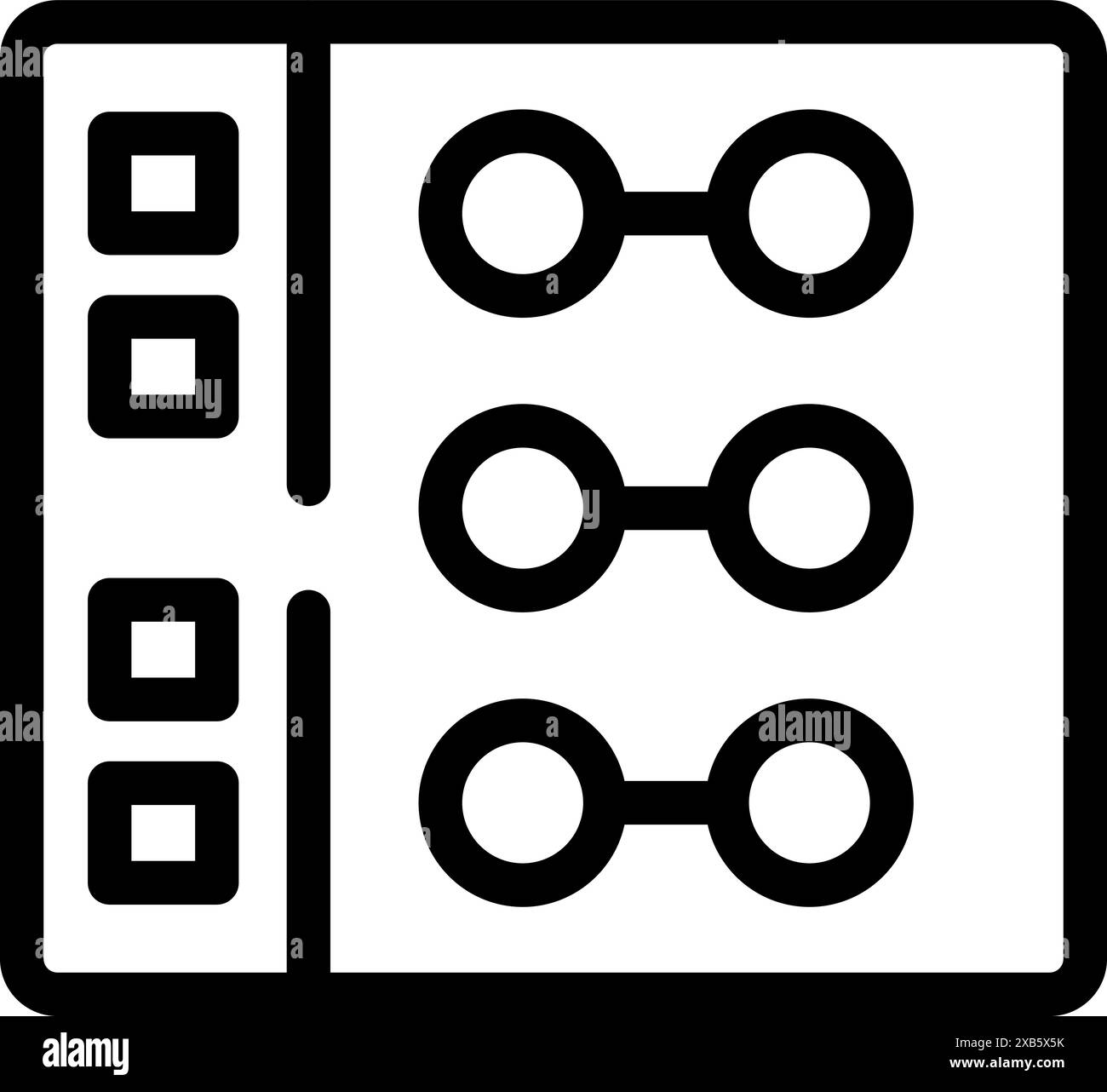 Server Room Hardware Icon Showing Data Connections And Storage Stock