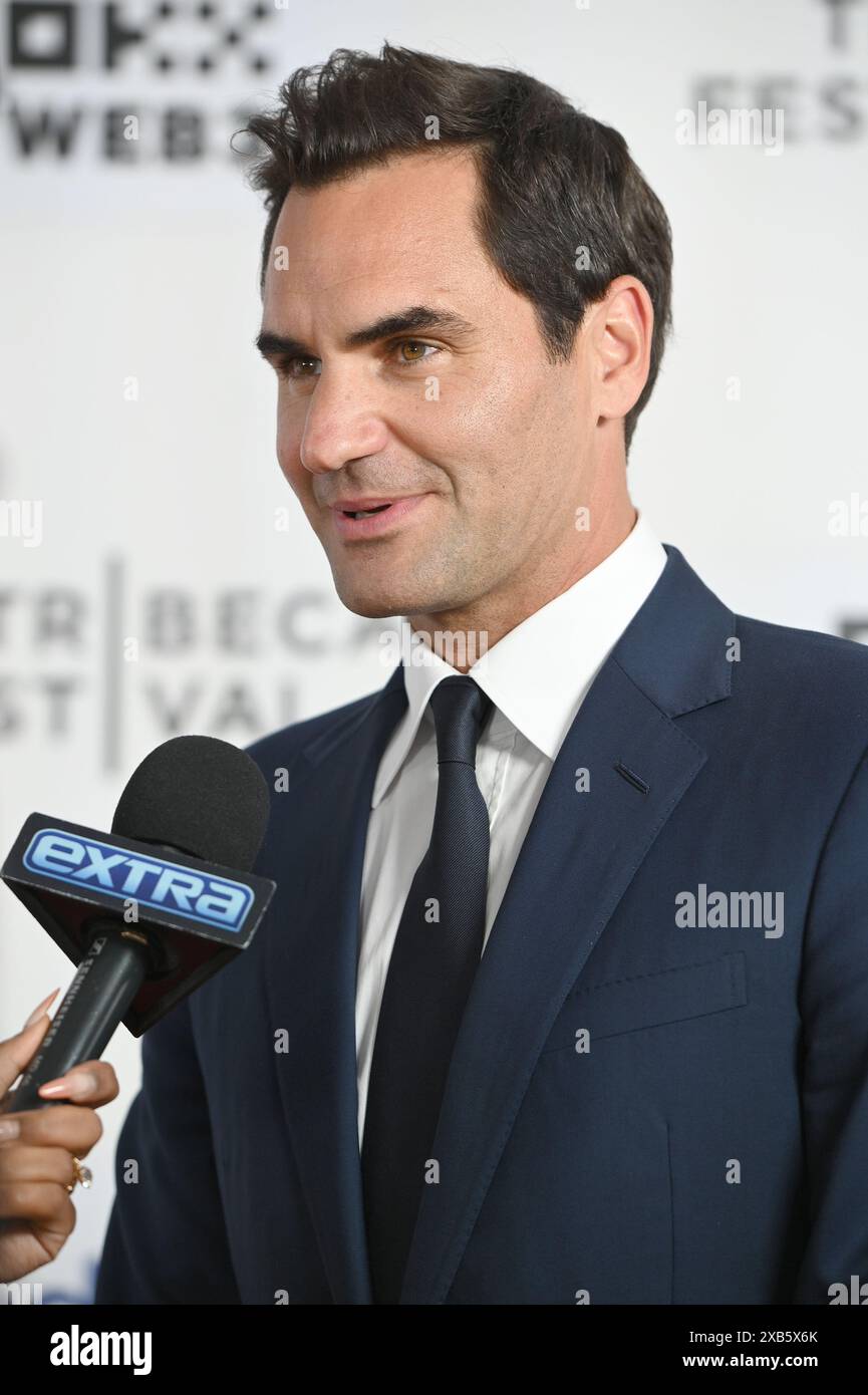 Tennis icon Roger Federer attends 'Federer: Twelve Final Days' premiere ...