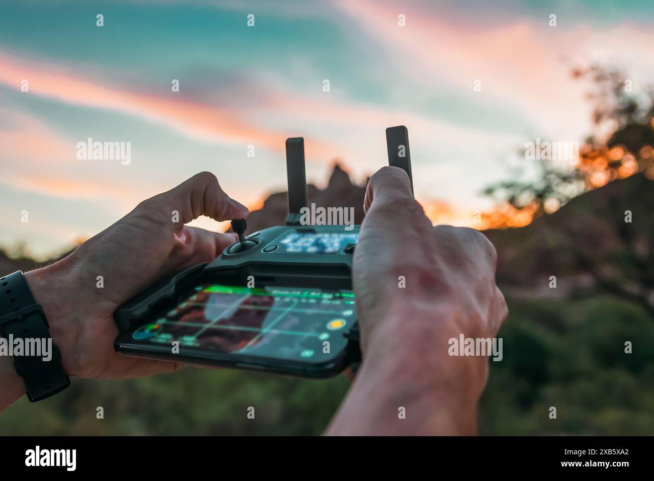 Piloting drone hi-res stock photography and images - Alamy