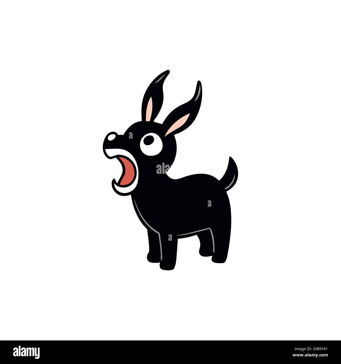 Black Buck screams icon vector illustration. AI generated image ...