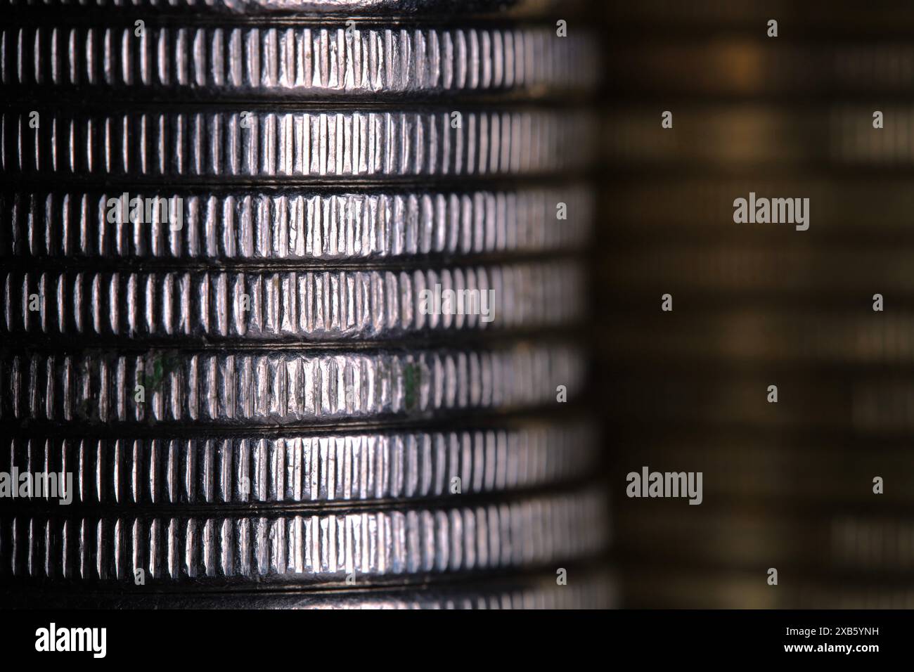 Stack of silver coins in close-up, texture of old coins Stock Photo - Alamy
