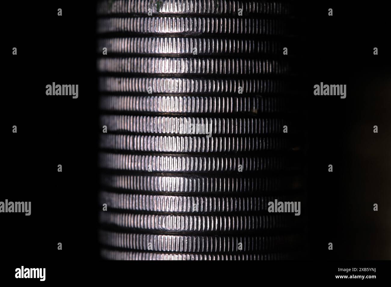 Stack of silver coins in close-up, texture of old coins Stock Photo - Alamy