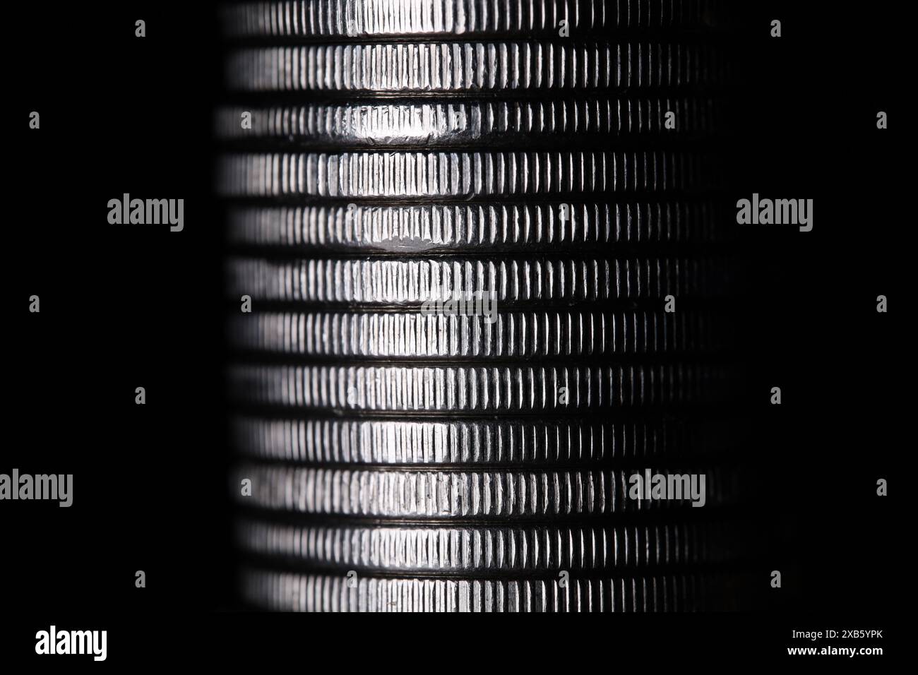 Stack of silver coins in close-up, texture of old coins Stock Photo - Alamy