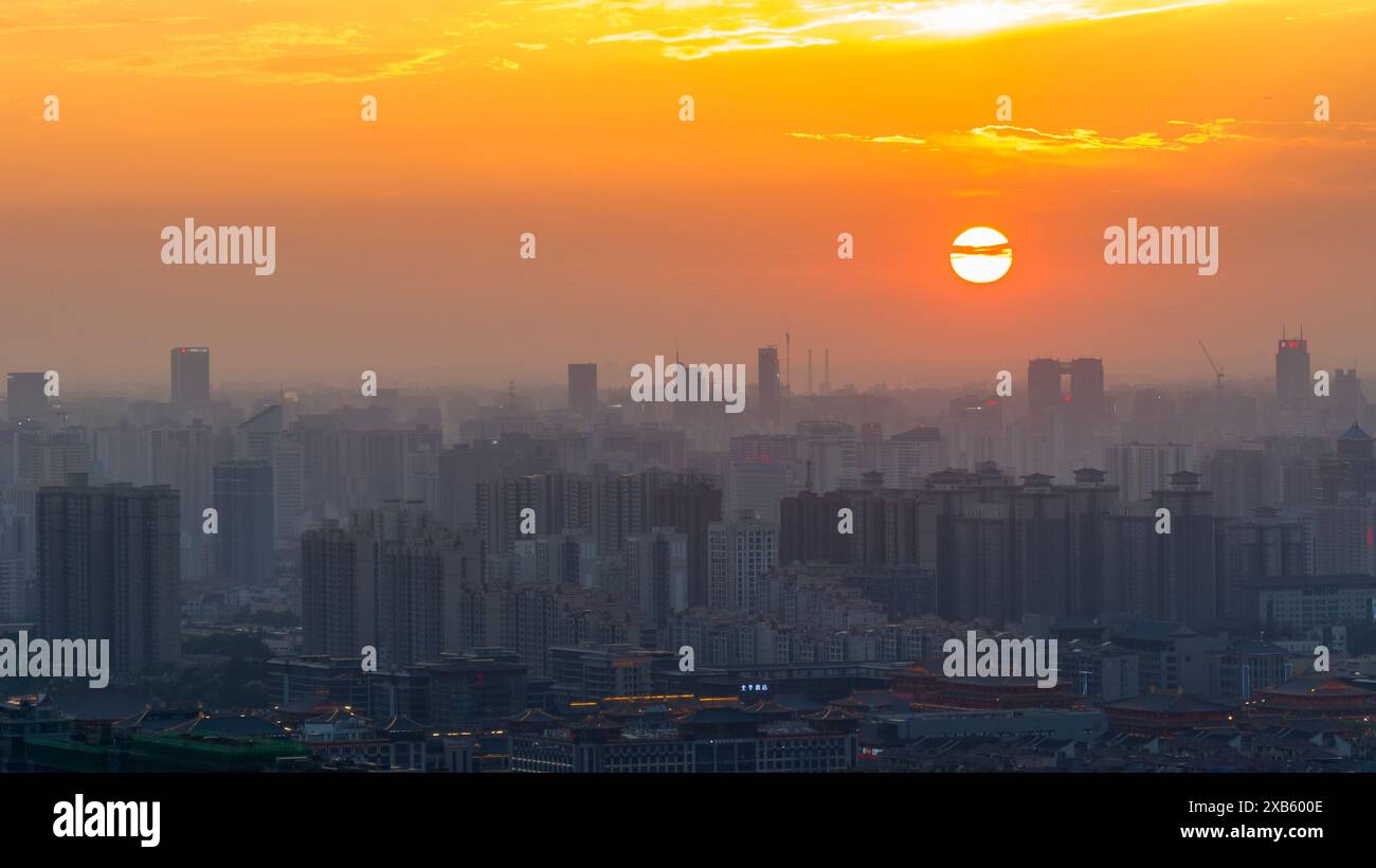 XI'AN, CHINA - JUNE 10, 2024 - The Qujiangchi Ruins Park is seen at ...