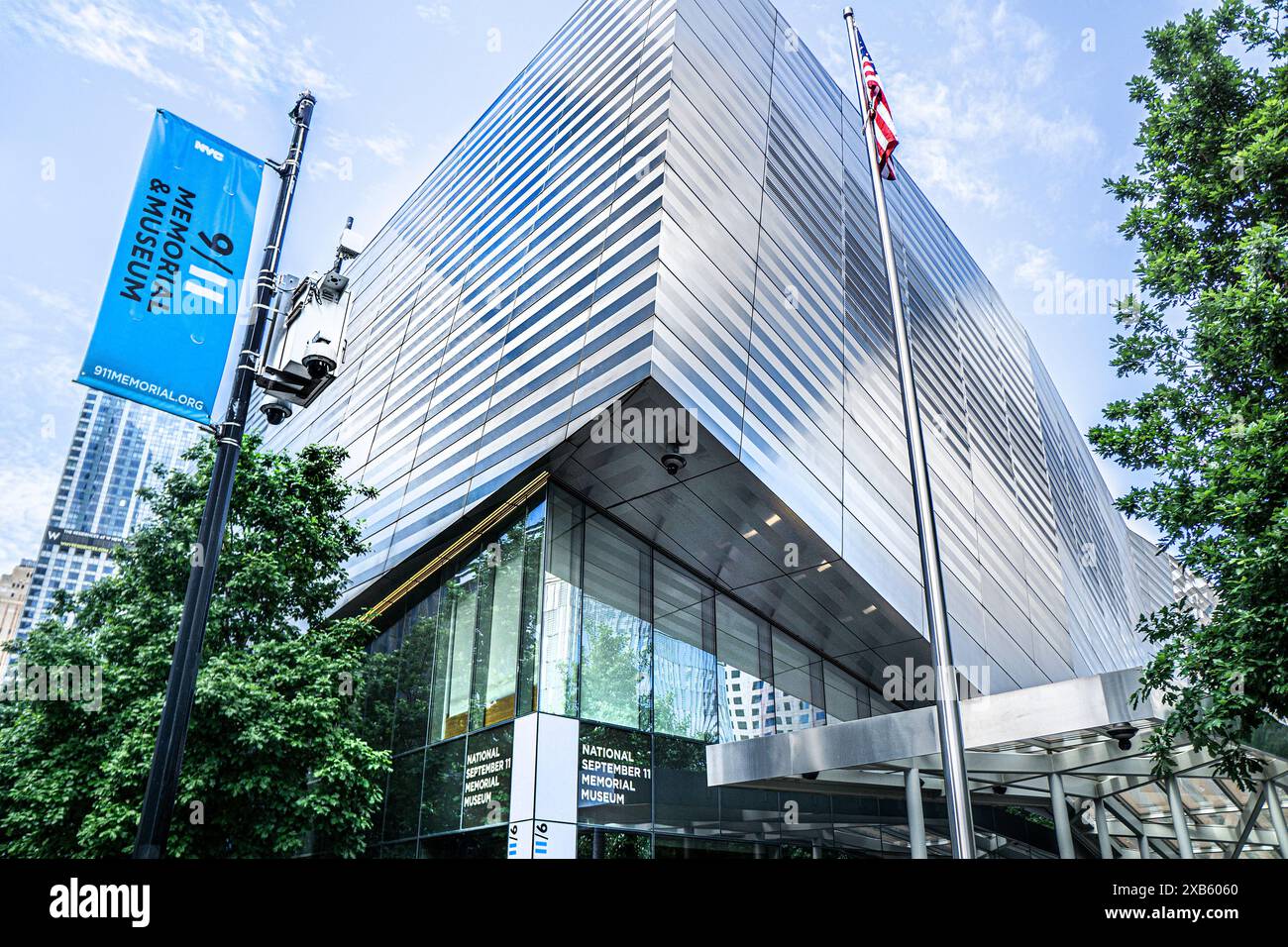 National September 11 Memorial Museum, low angle view of building ...