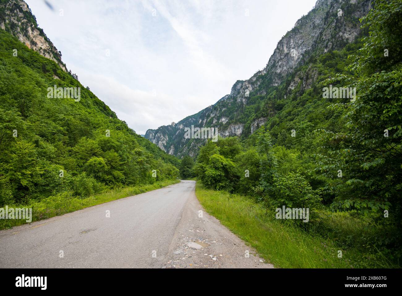 The beautiful nature of Rugova canyon in the countryside of Kosovo ...