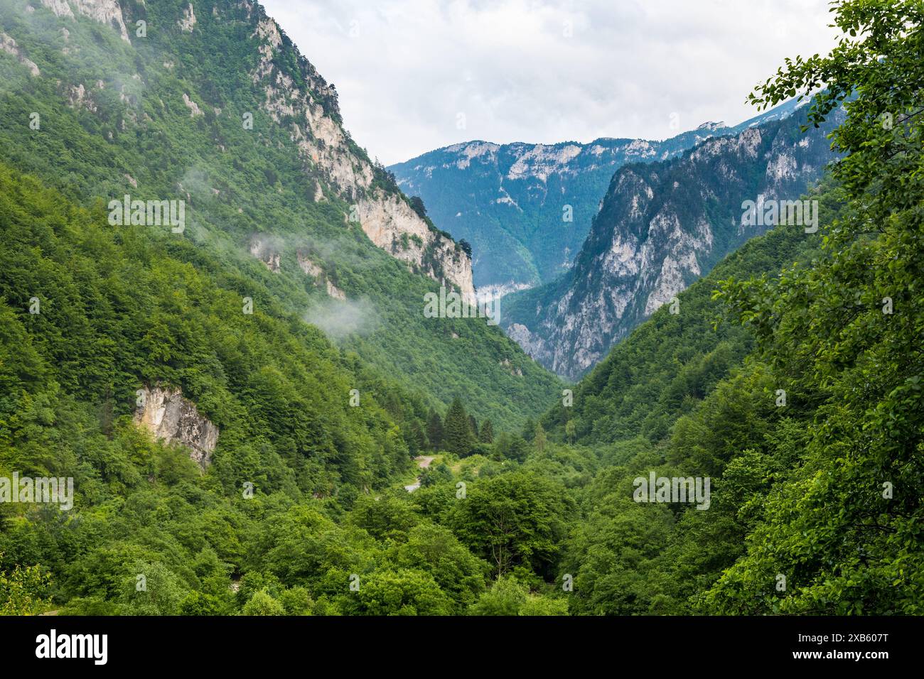 The beautiful nature of Rugova canyon in the countryside of Kosovo ...