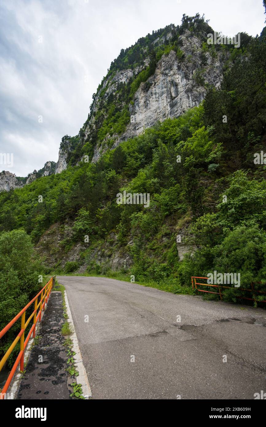 The beautiful nature of Rugova canyon in the countryside of Kosovo ...