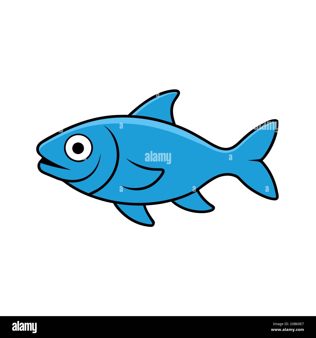 Bighead Carp fish goes icon vector illustration. AI generated image ...