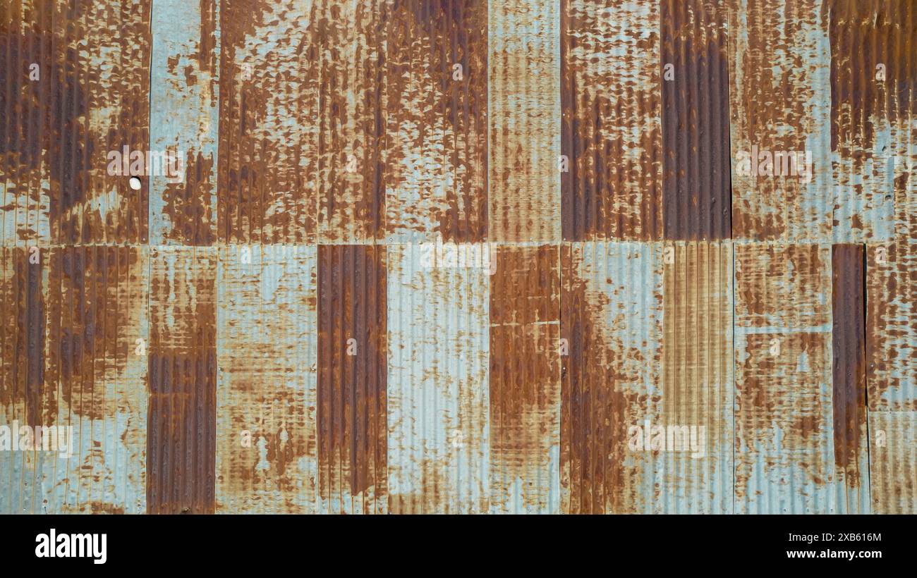 Old Zinc rust texture background, close up to pattern texture vertical ...