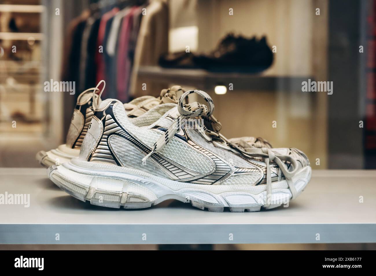 Copenhagen, Denmark - March 13, 2024: Famous Balenciaga shoes in the ...