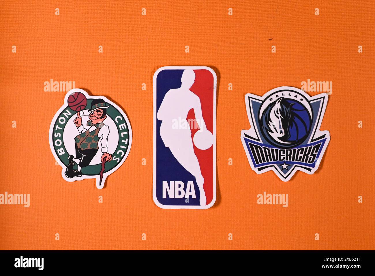 June 2, 2024, Springfield, United States. Emblems of the basketball ...