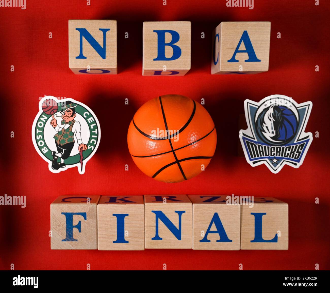 June 2, 2024, Springfield, United States. Emblems of the basketball ...