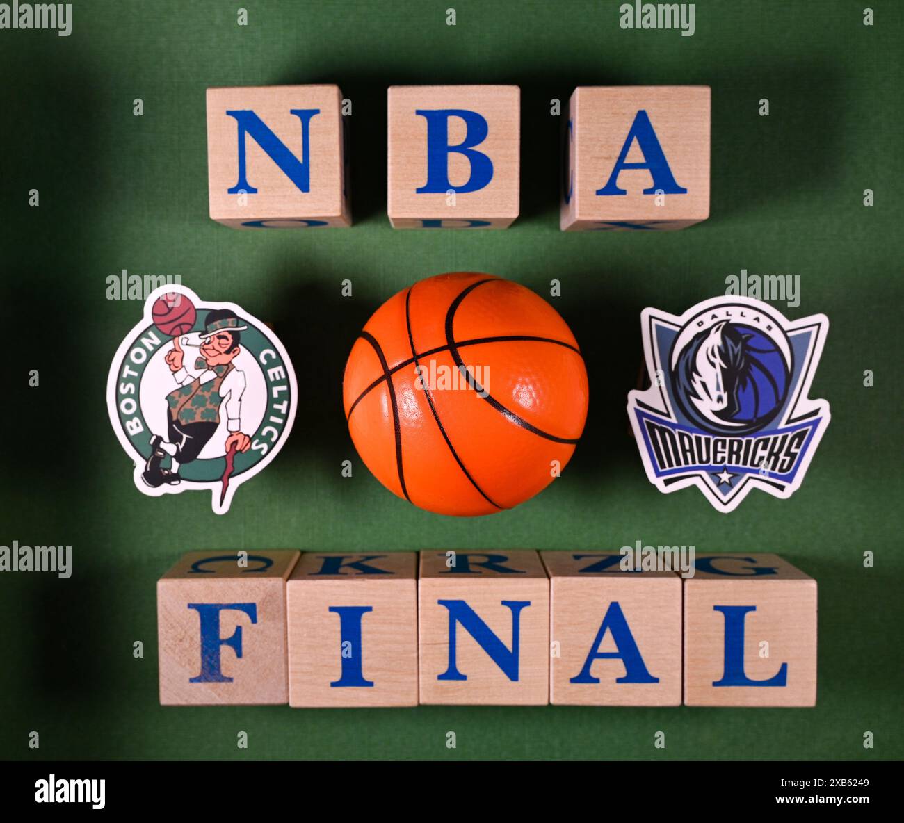 June 2, 2024, Springfield, United States. Emblems of the basketball ...