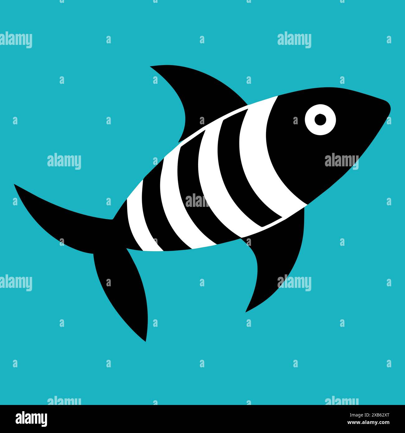 Bonefish fish swims icon vector illustration. AI generated image ...