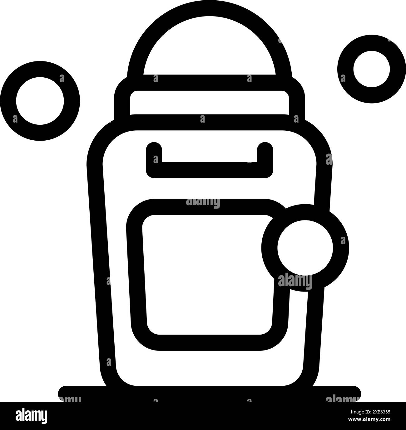 Simple line drawing of a deodorant stick, conveying hygiene and ...