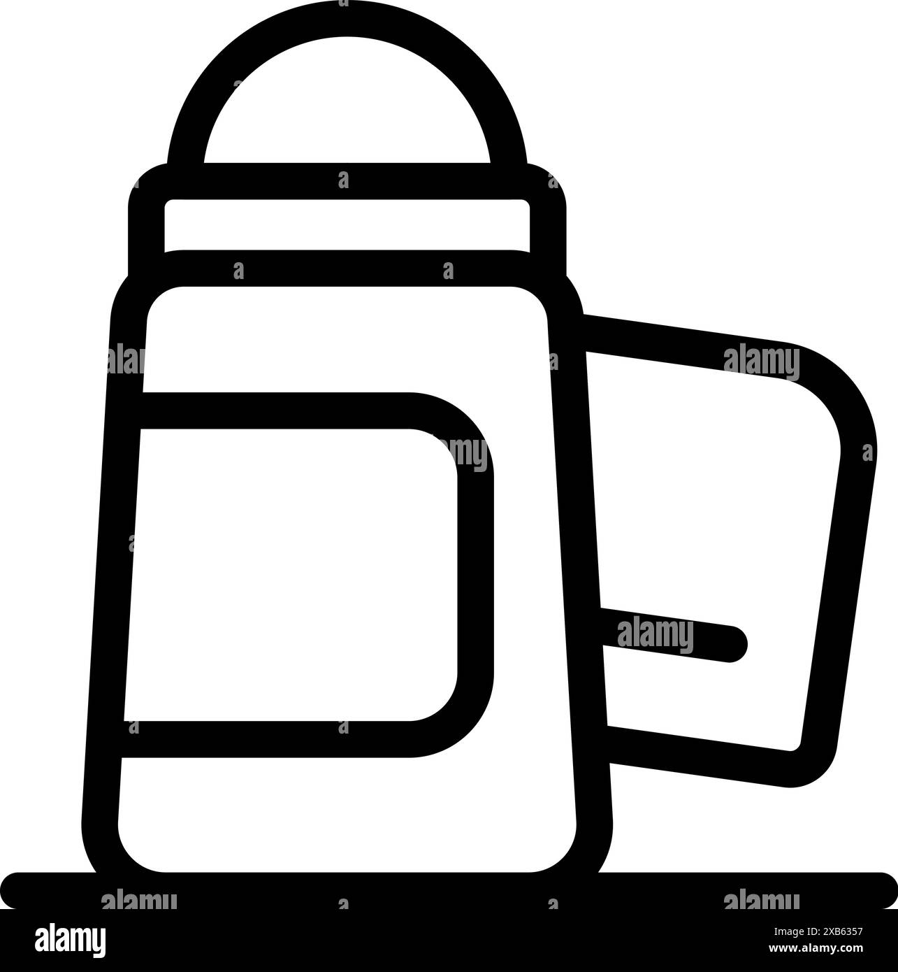 Simple line drawing of a stick deodorant with its cap open, evoking a ...