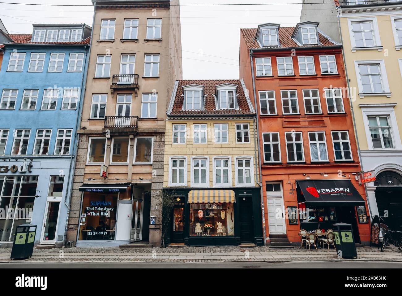 Copenhagen, Denmark - March 13, 2024: Historical center of Copenhagen ...