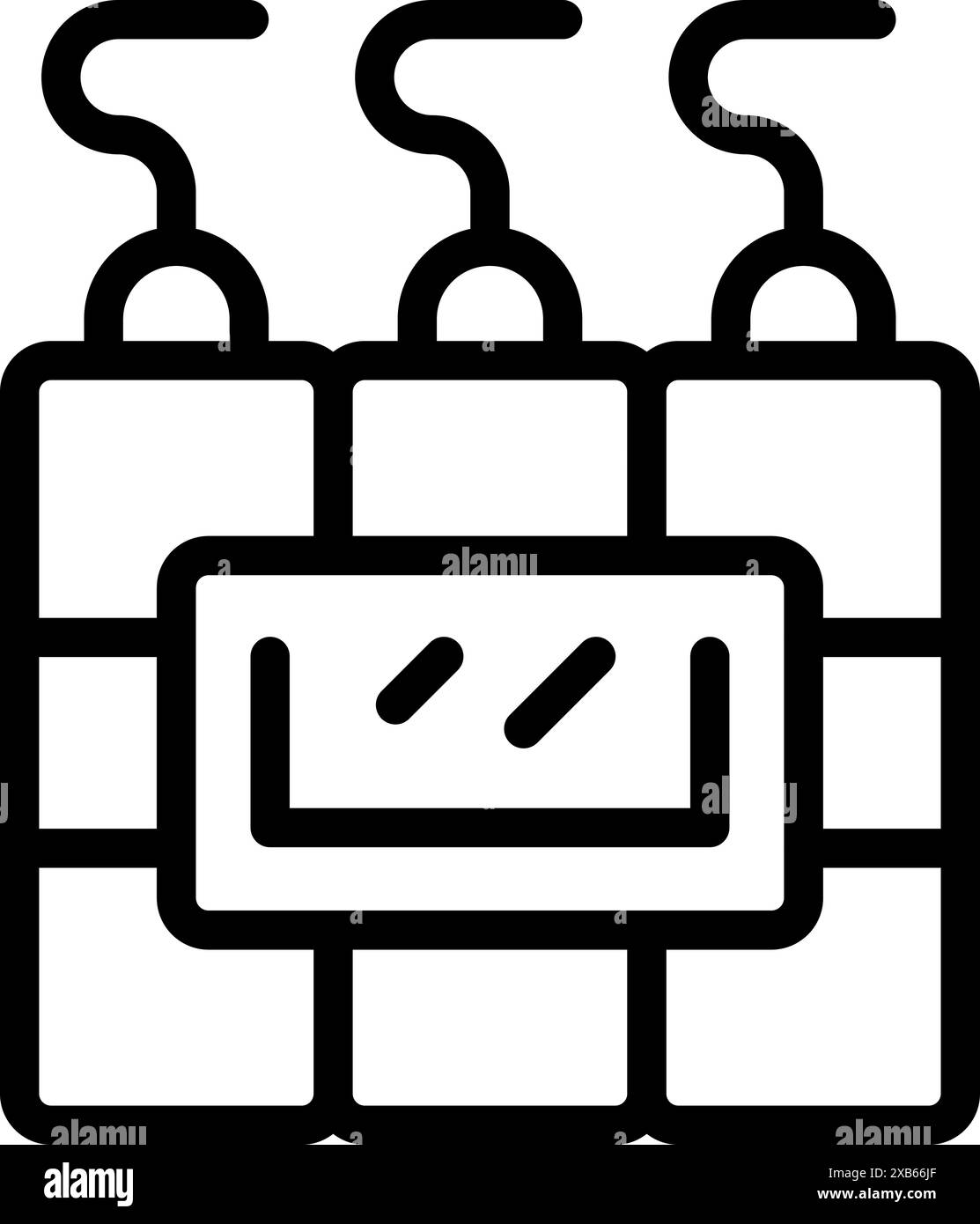 Black and white drawing of a machine with four bottles on top Stock ...