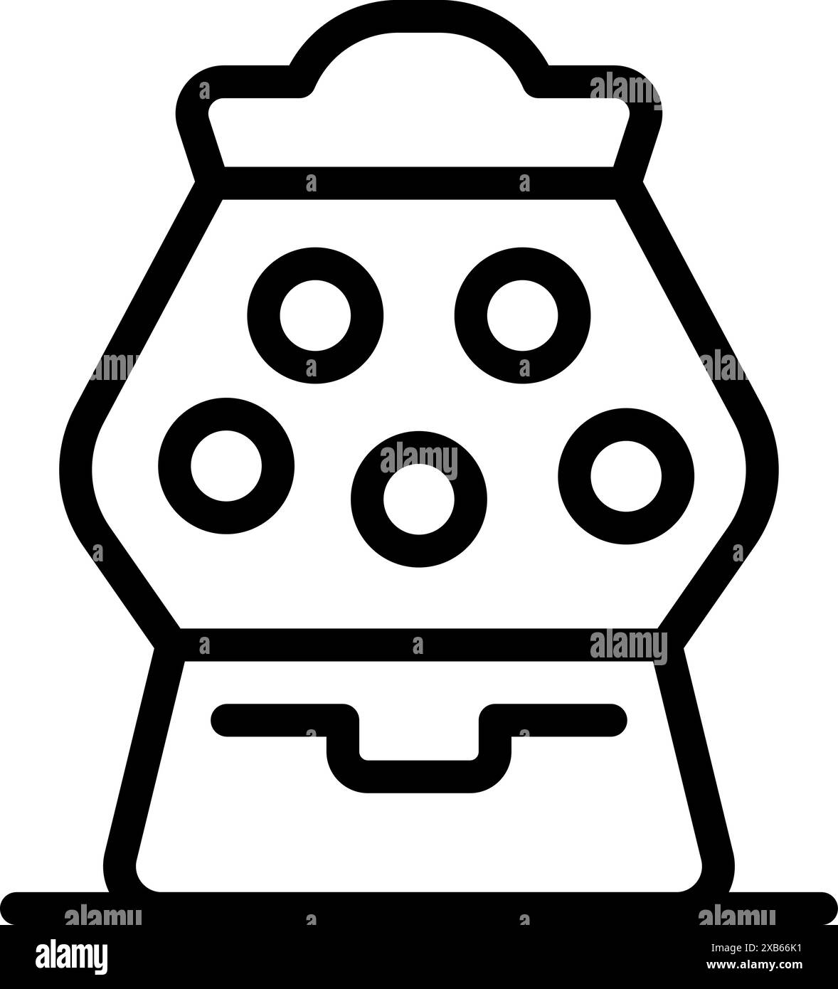 Gumball Machine Dispensing Sweet Candy For A Quarter Stock Vector Image And Art Alamy