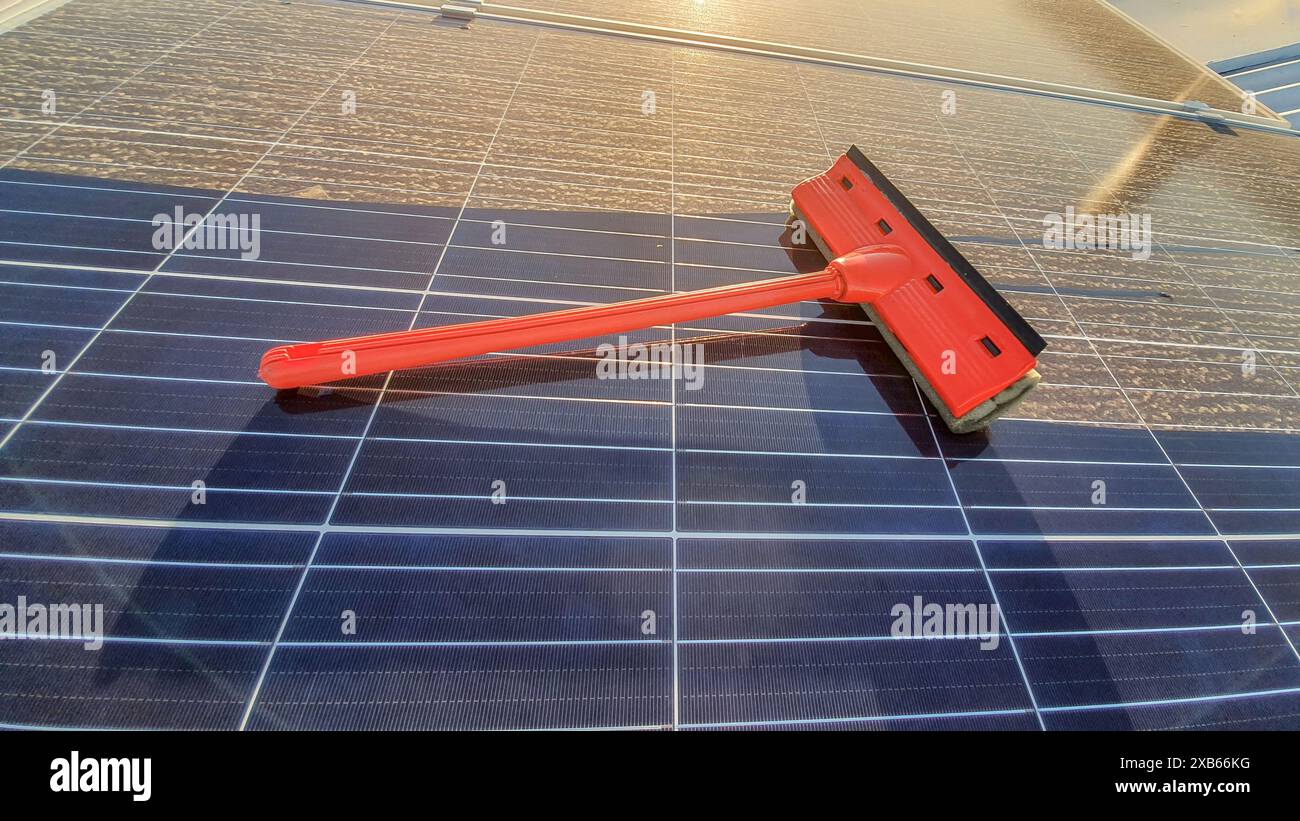 Solar panel cleaning system hi-res stock photography and images - Alamy