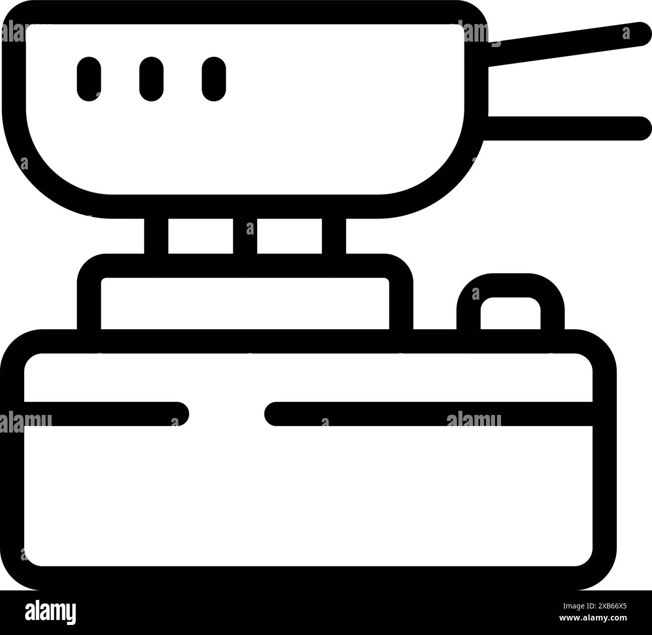 Line drawing of a military turret shooting projectiles from a platform ...