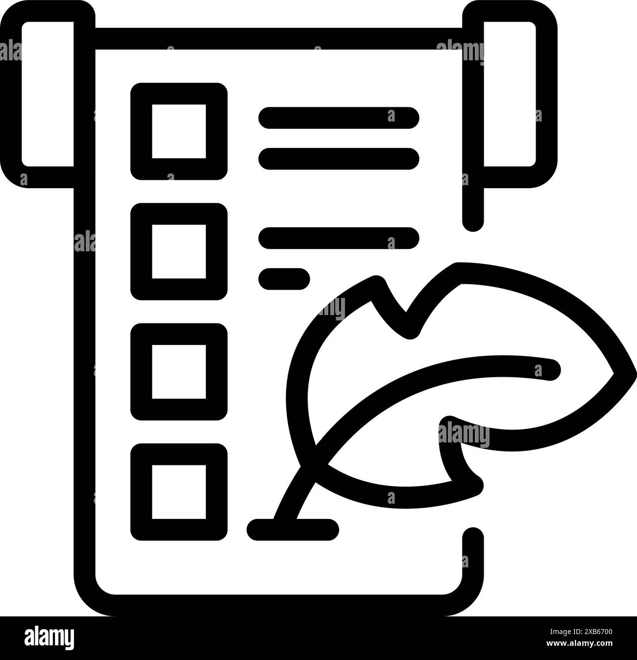 Feather checkmark hi-res stock photography and images - Alamy