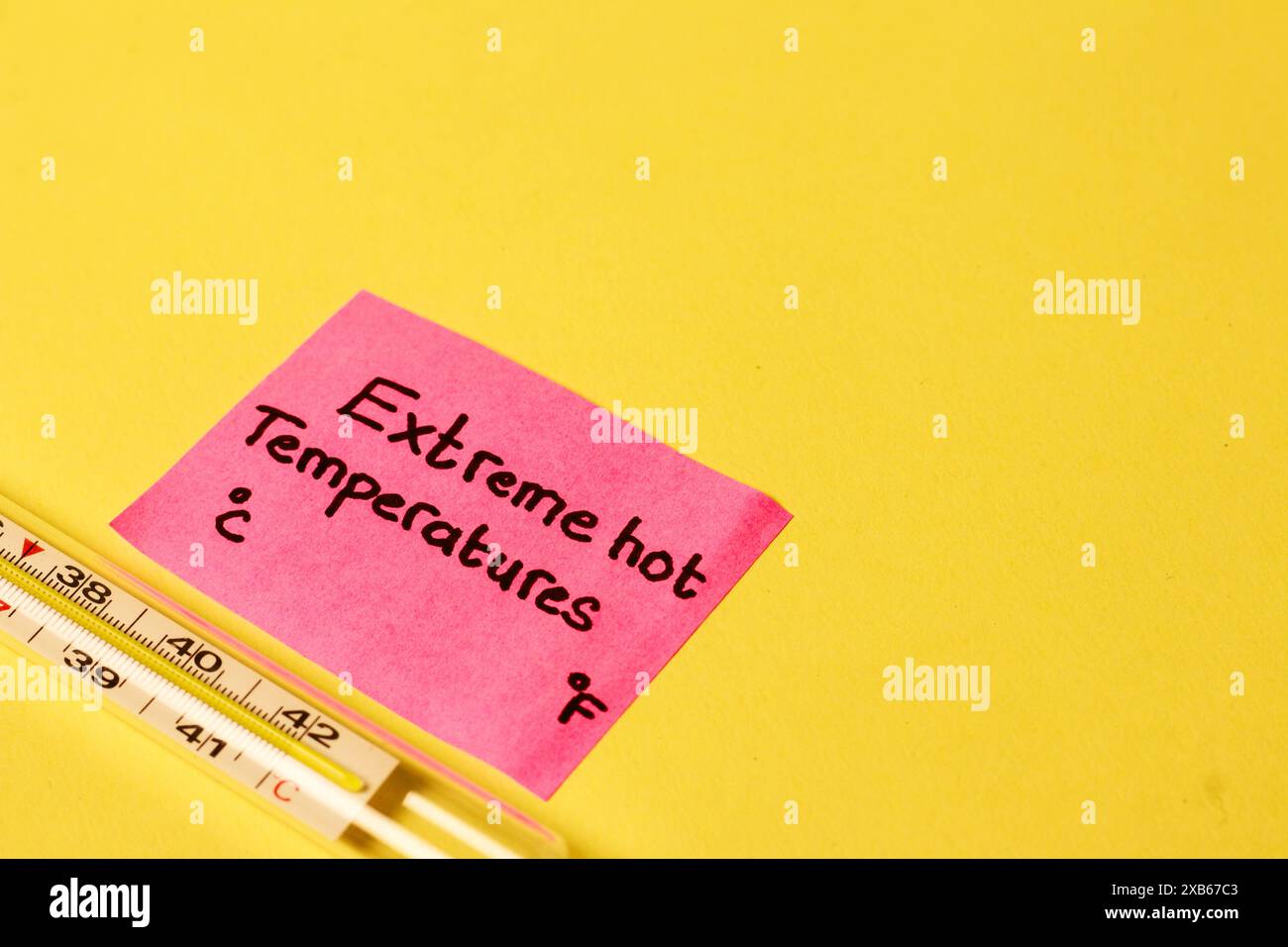 environmental concept and indication of extreme temperatures ...