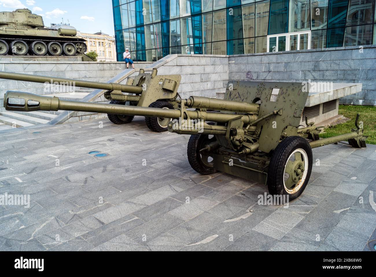 Kharkiv, Ukraine, June 10, 2024 Military monument in downtown Kharkiv ...