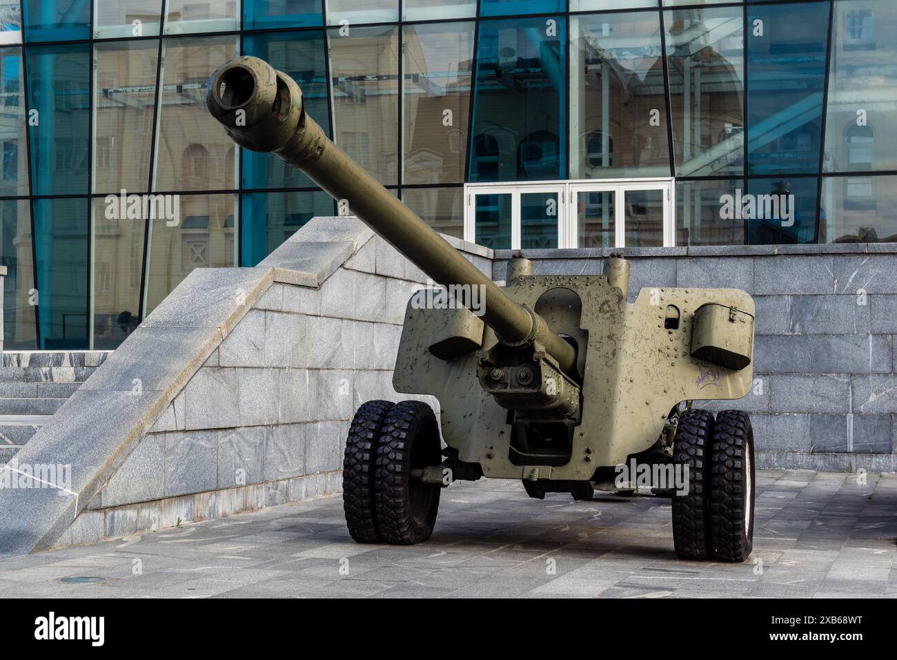 Kharkiv, Ukraine, June 10, 2024 Military monument in downtown Kharkiv ...