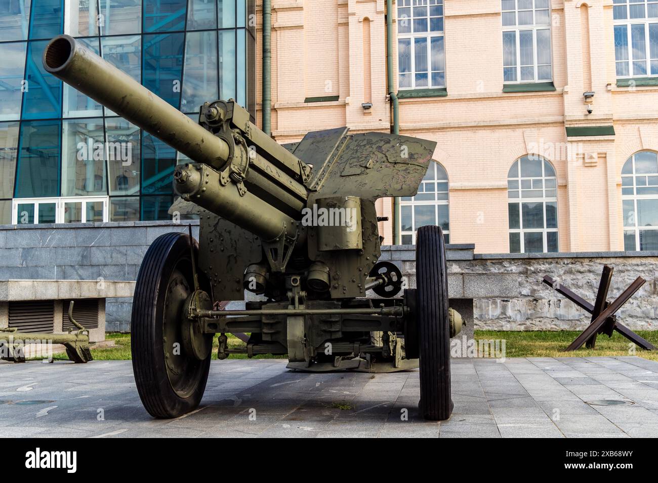 Kharkiv, Ukraine, June 10, 2024 Military monument in downtown Kharkiv ...